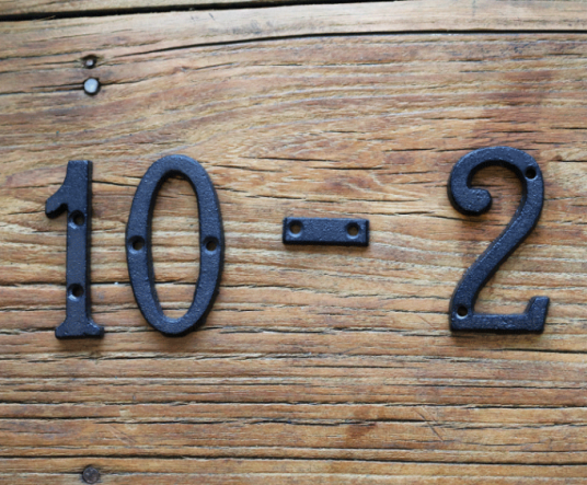 House Address Letters High Innovative Wrought Iron Numbers, Vintage ...