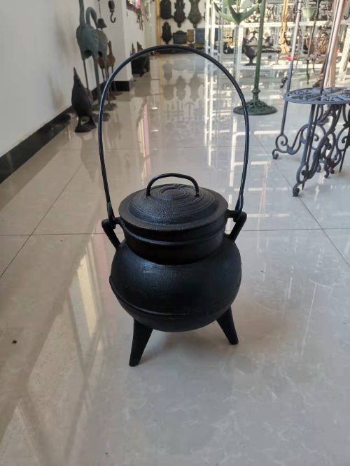 Cast Iron Cauldron with Lid and Handle - Perfect Incense Smudge Kit ...