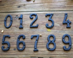 House Address Letters High Innovative Wrought Iron Numbers, Vintage ...